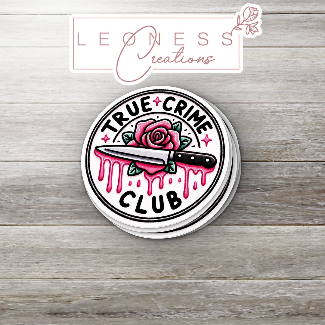 True Crime Club Sticker - Etsy