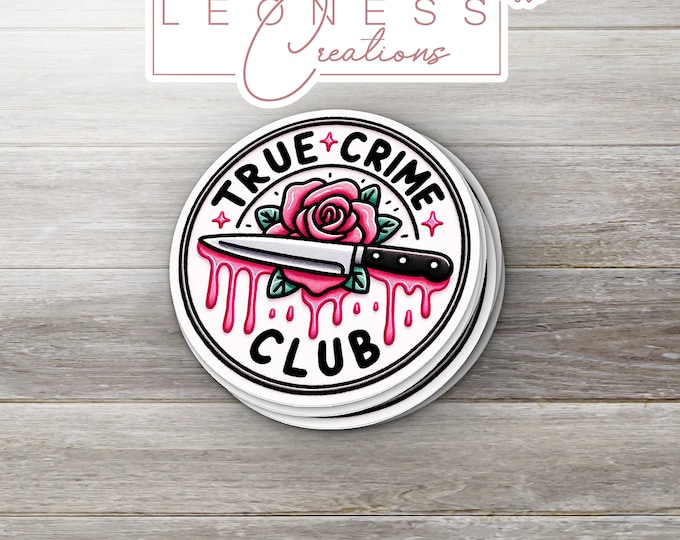 True Crime Club Sticker Sheet - Etsy