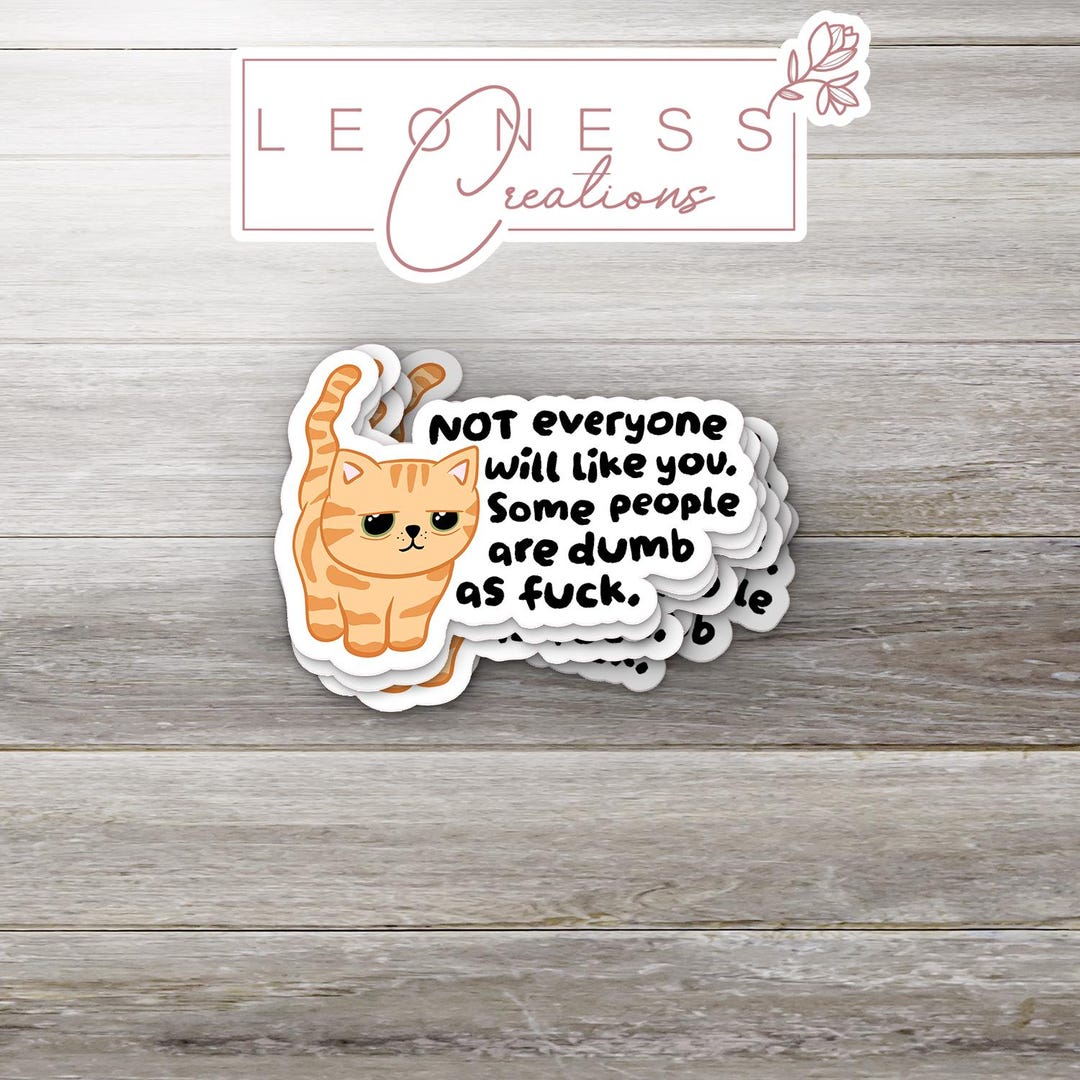 Not Everyone Will Like You Sticker - Etsy