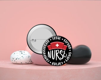 Nurse Button - Etsy