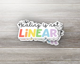 Healing is Not Linear Sticker - Etsy