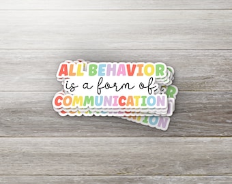 Autism Awareness SVG PNG JPG, All Behavior is a Form of Communication ...