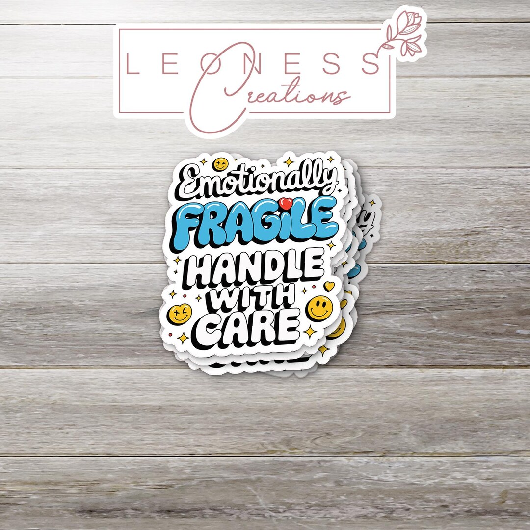 Emotionally Fragile Sticker - Etsy