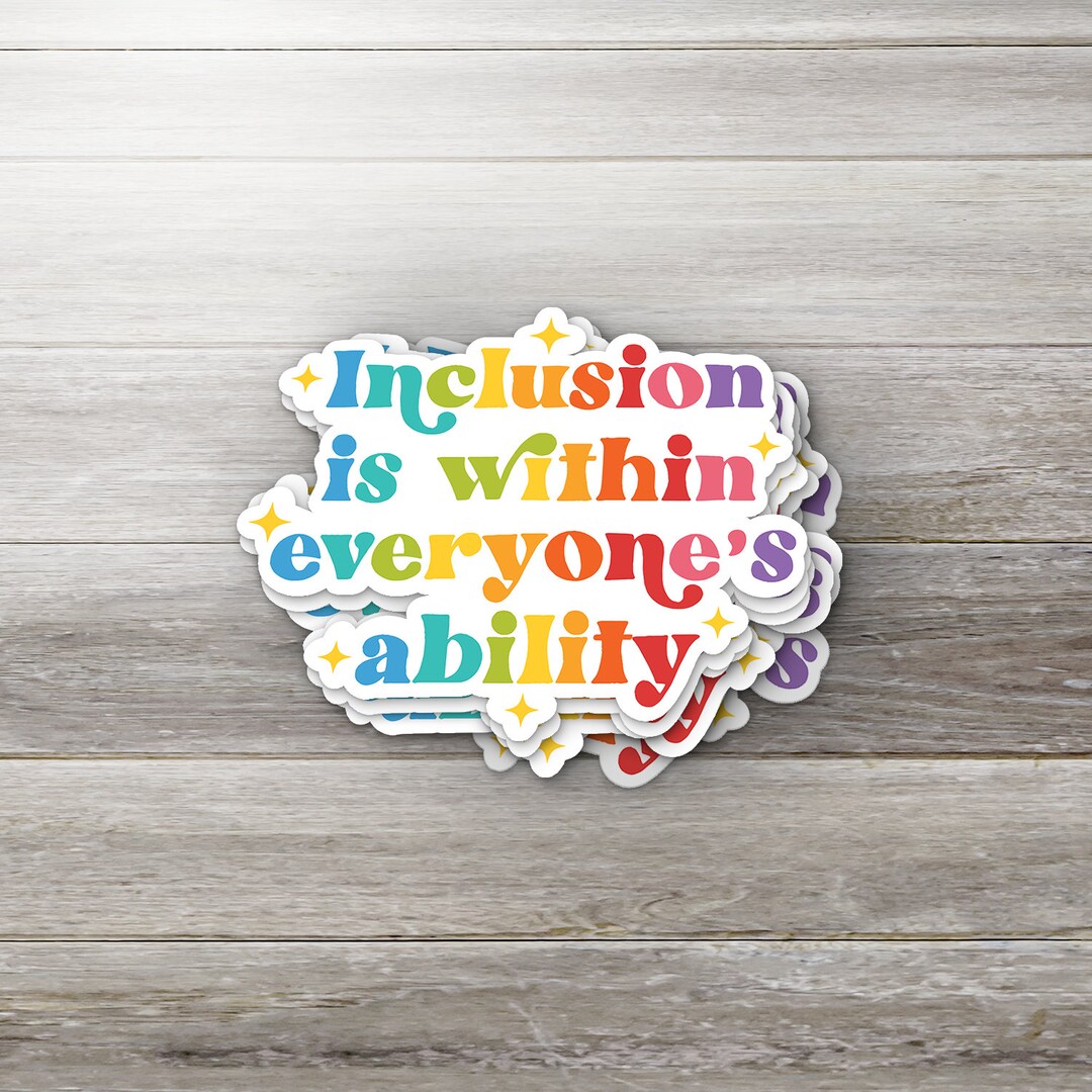 Inclusion Sticker - Etsy
