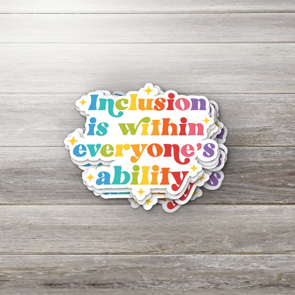 Inclusion Stickers - Etsy