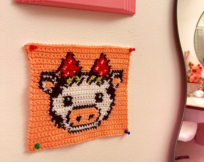 PATTERN Duck With Frog Hat Crochet Tapestry *DIGITAL PDF* - Etsy