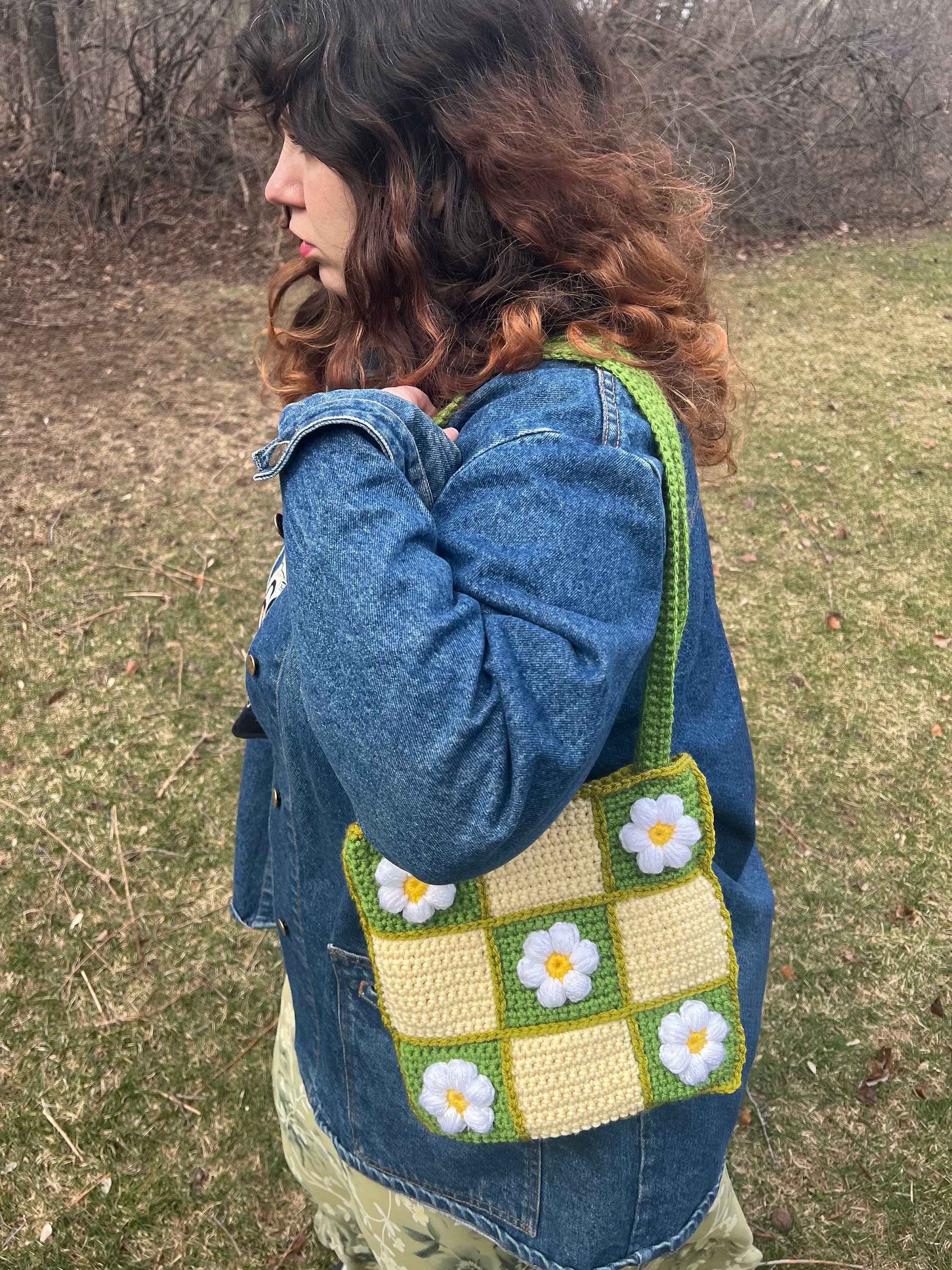 Matcha Milk Crochet Bag - Etsy