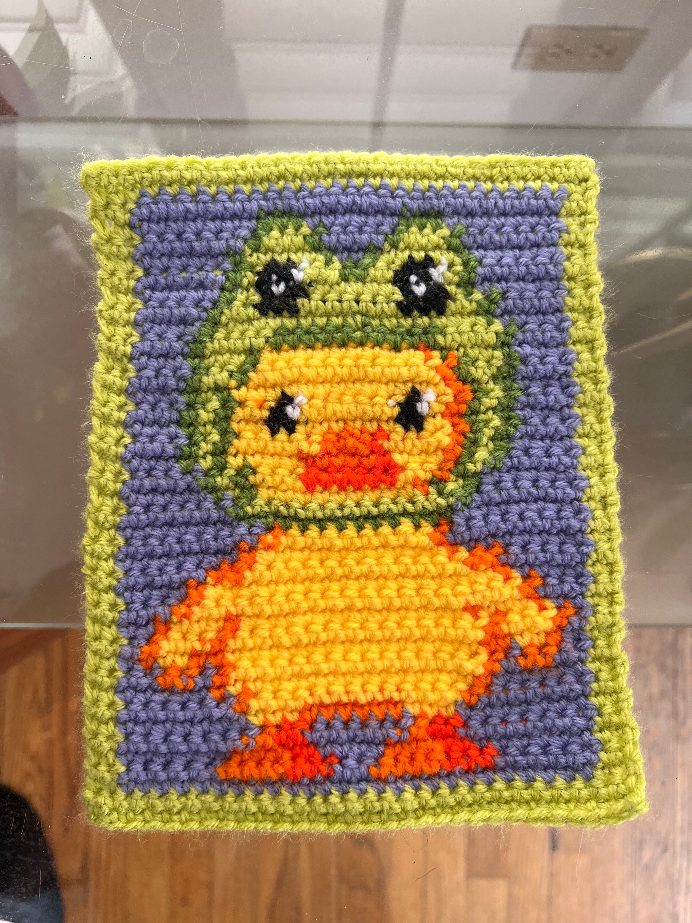 PATTERN Duck With Frog Hat Crochet Tapestry *DIGITAL PDF* - Etsy