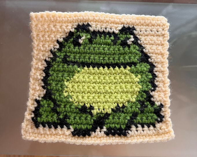 PATTERN Duck With Frog Hat Crochet Tapestry *DIGITAL PDF* - Etsy