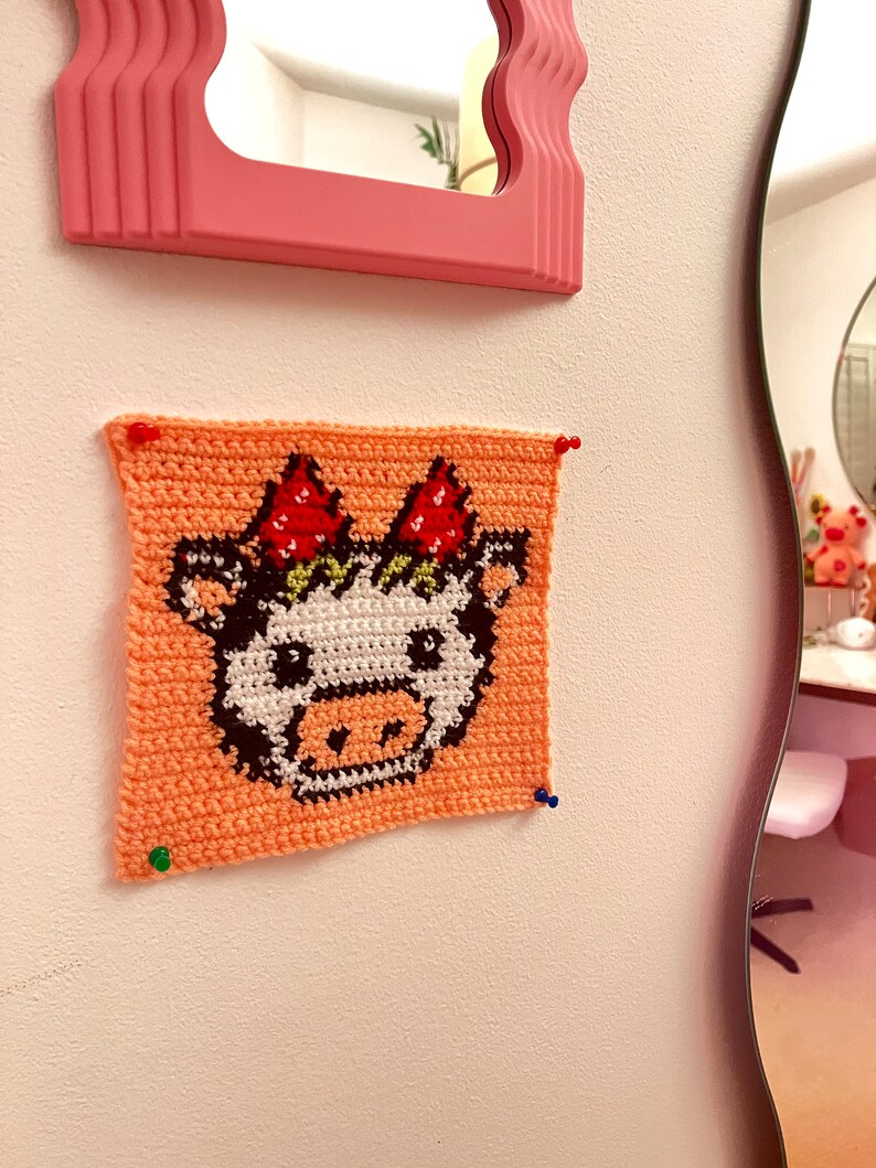 PATTERN Strawberry Cow Crochet Tapestry *DIGITAL PDF* - Etsy
