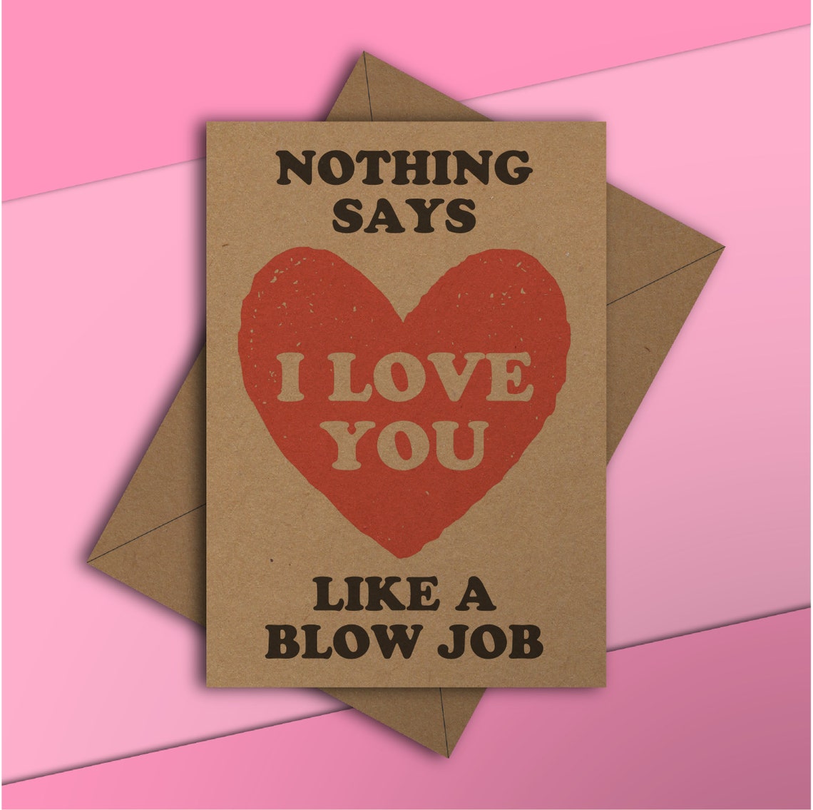 Like A Blow Job Funny Valentines Day Card Rude Adult Etsy