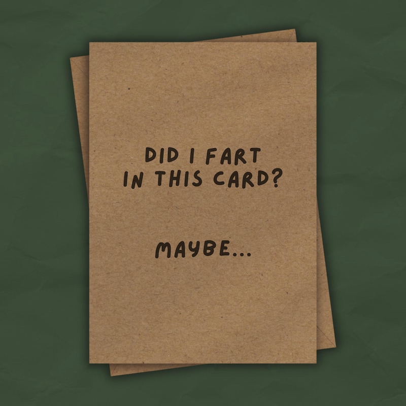 Fart Card - Etsy UK