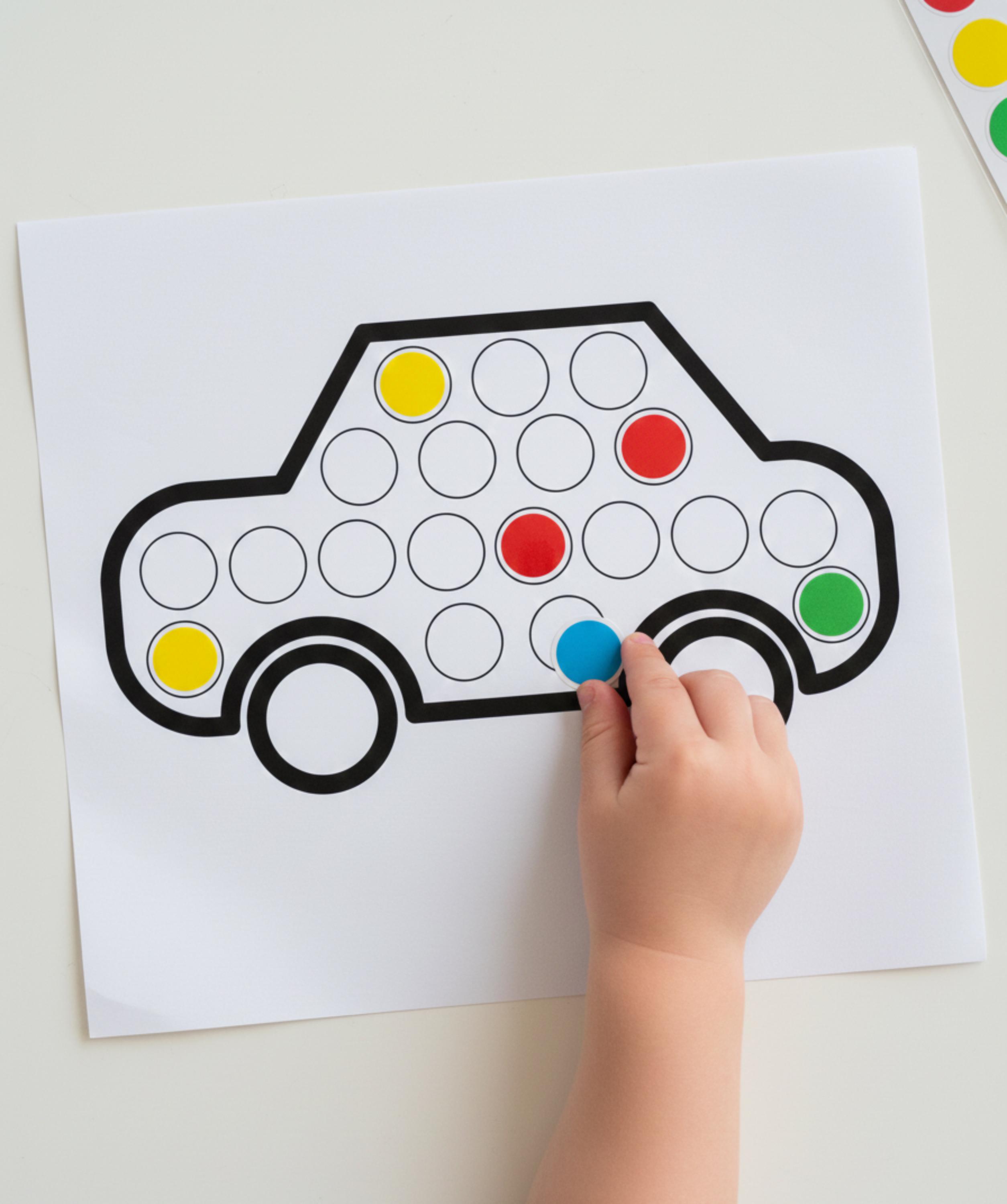 Dot Sticker Activity, Fine Motor Skills Printable, Nature Theme ...