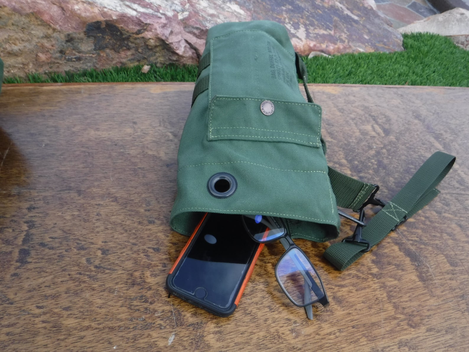Mini Duffle Bag Made From Retired US Military Duffel Bags - Etsy