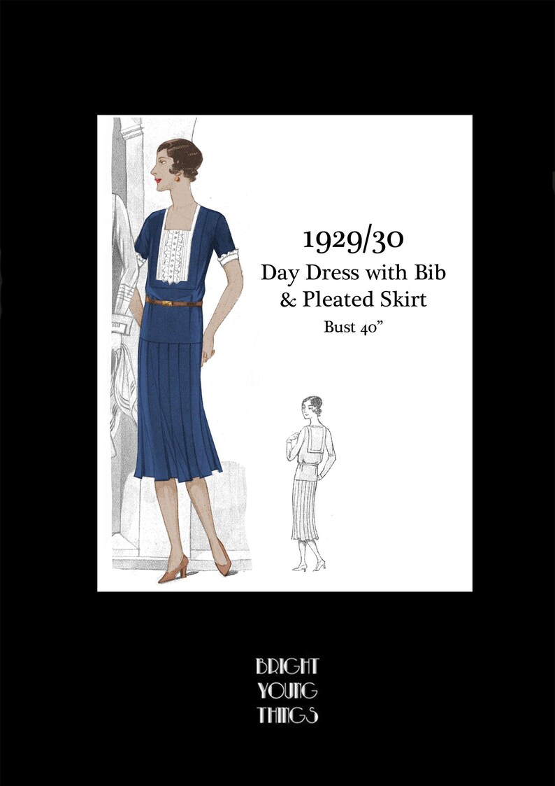 1920s 20s Vintage Sewing Pattern Art Deco Flapper Fashionable Elegant ...