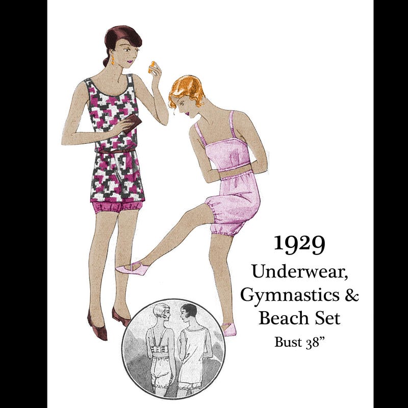 1920s Pattern Underwear - Etsy