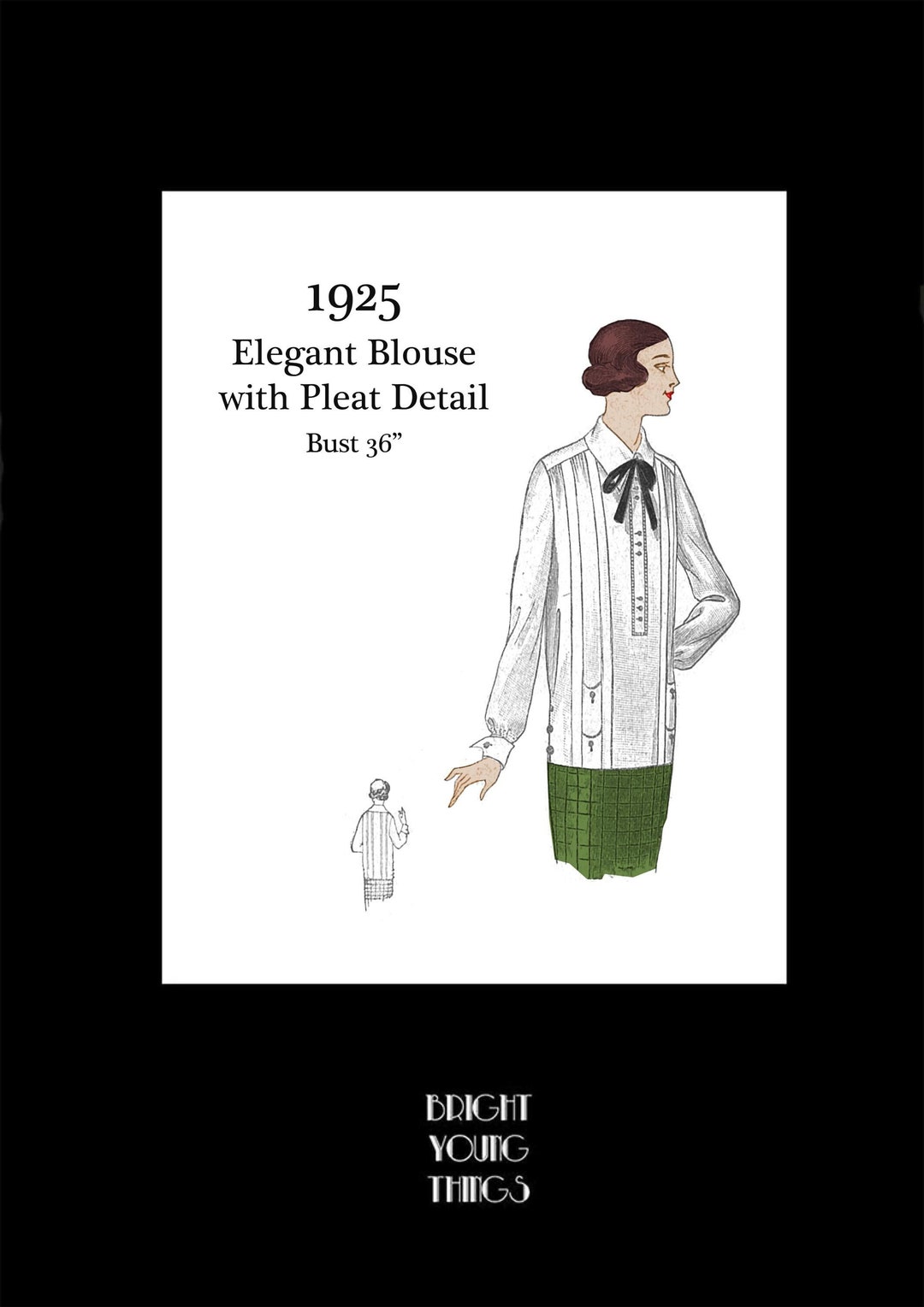 1920s 20s Vintage Sewing Pattern Bust 32 Art Deco Great Gatsby Cotton ...