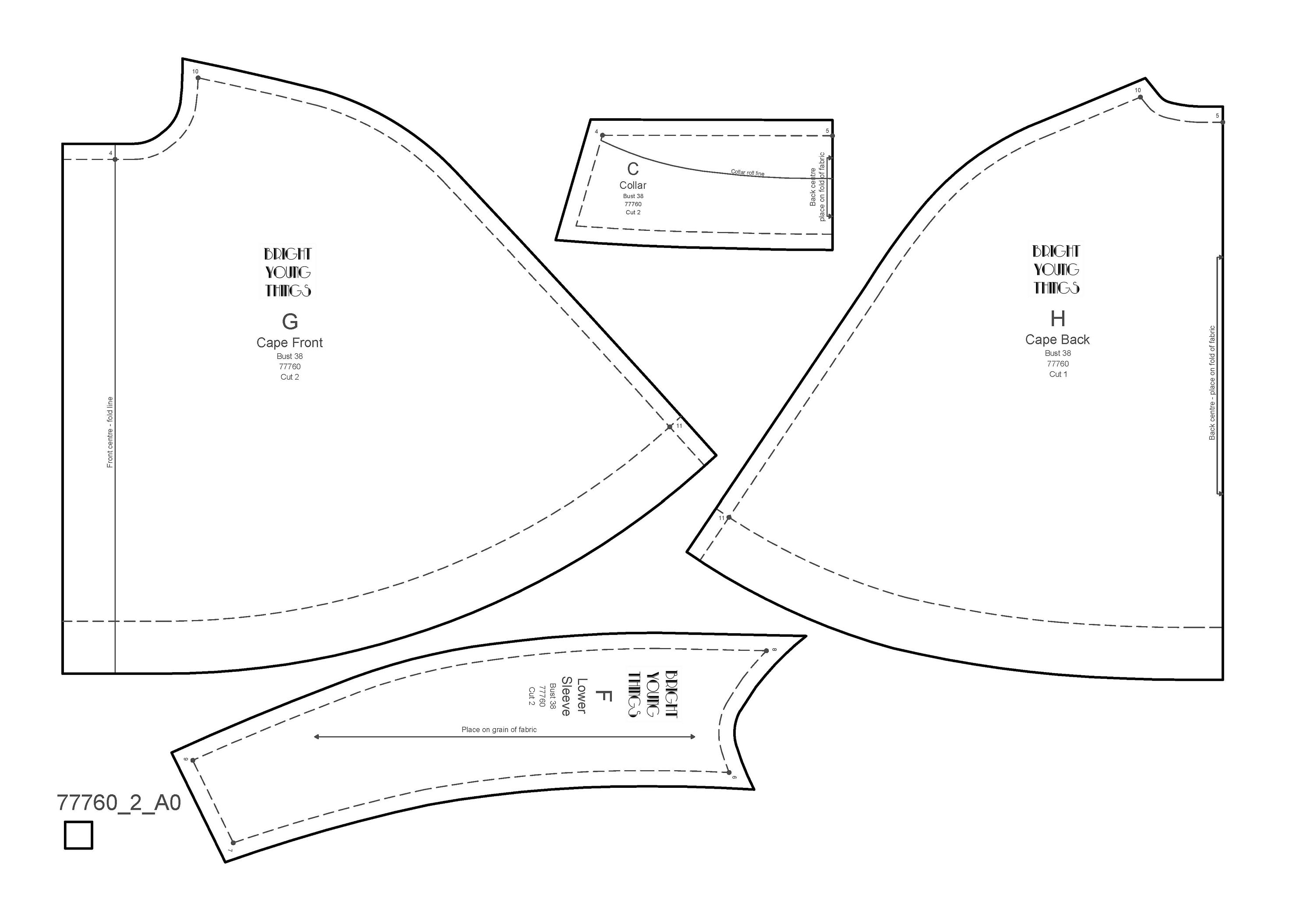 1930s 30s Vintage Sewing Pattern Smart Cape Jacket Coat Wool | Etsy