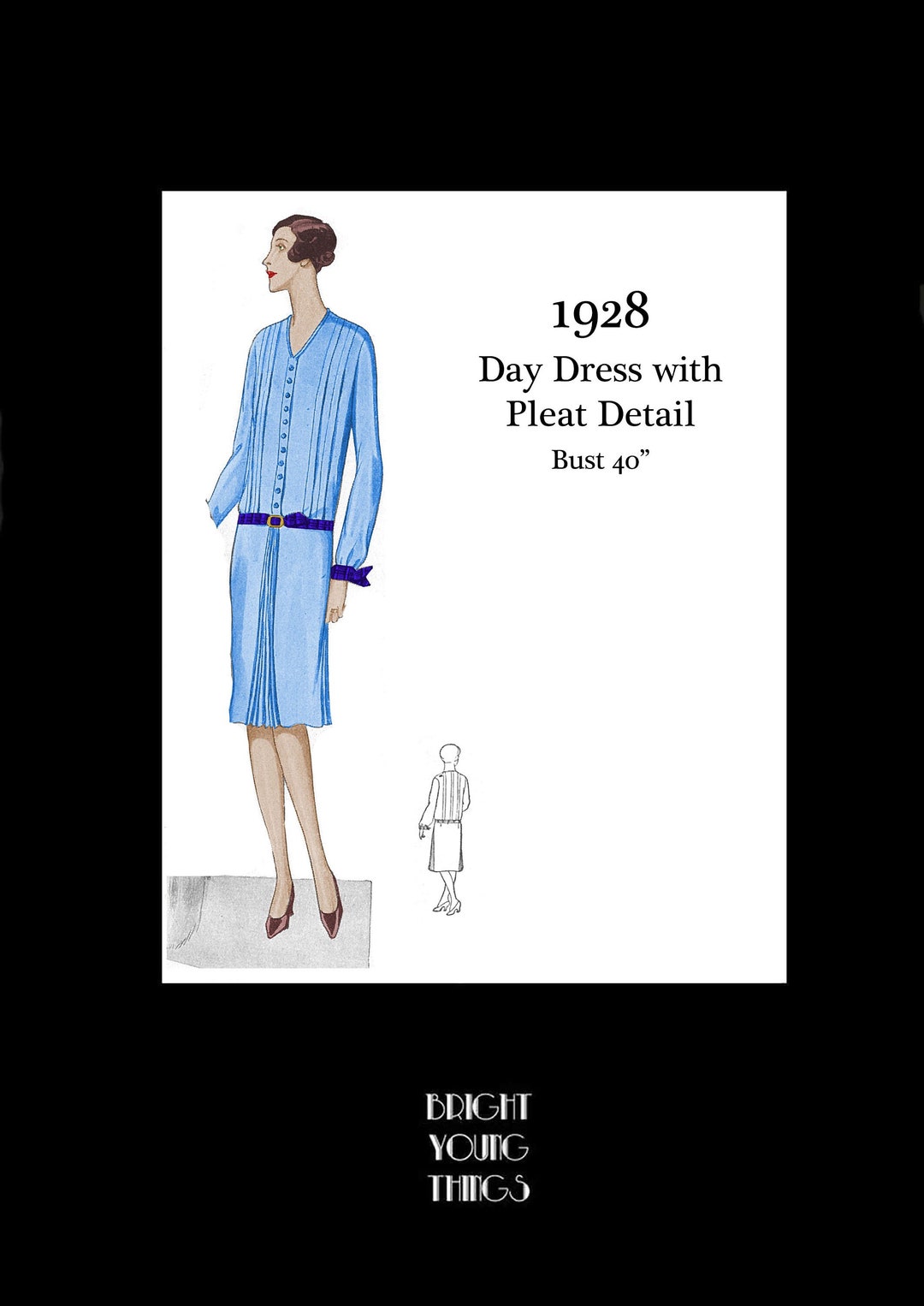 1920s 20s Vintage Sewing Pattern Bust 40 Art Deco Great Gatsby Flapper ...