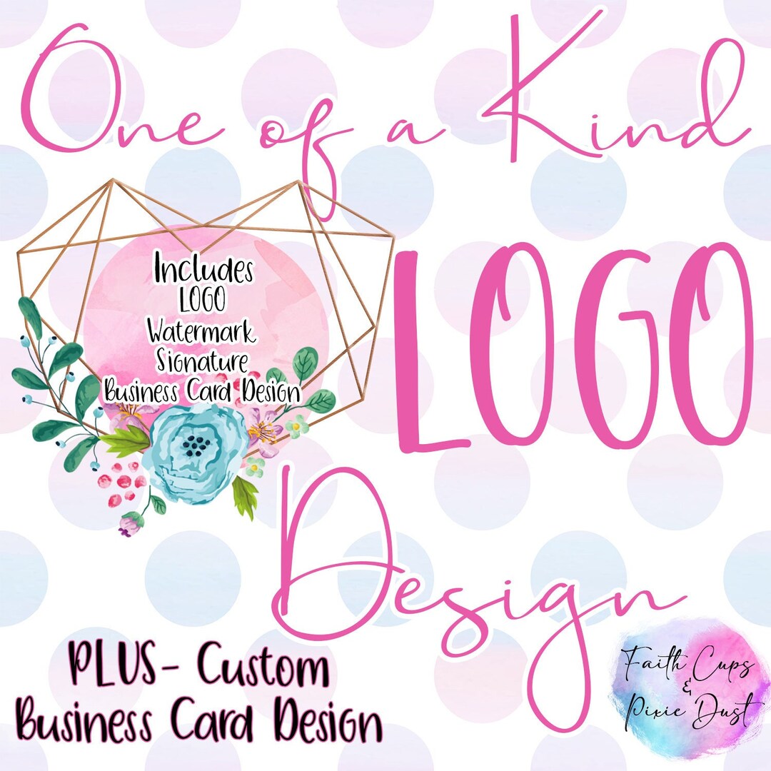 One of a Kind LOGO- PLUS Business Card Design - Etsy