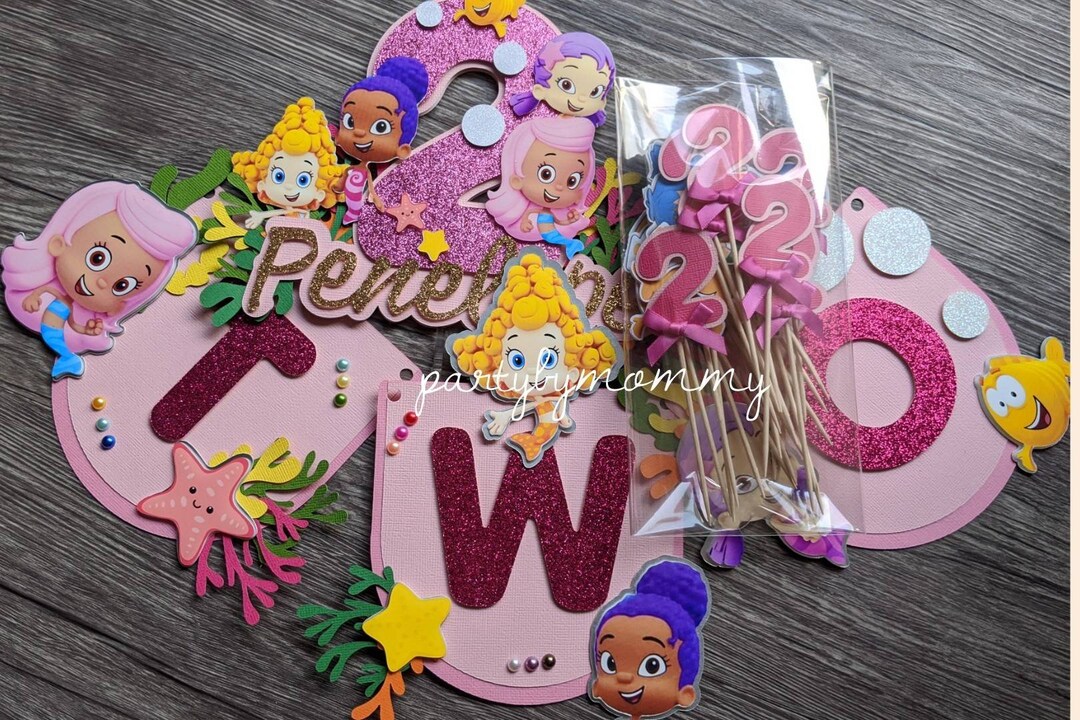 Bubble Guppies Theme Inspirierte High Chair Party Banner - Etsy.de