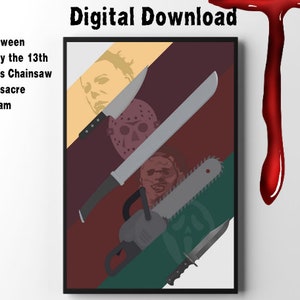 Classic Horror Movie Poster Digital Download Printable - Etsy