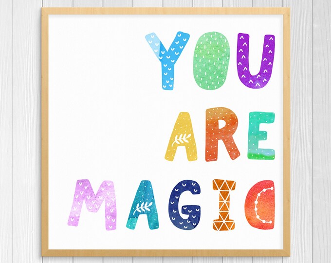 You Are Magic Watercolour Digital Print Instant Download - Etsy