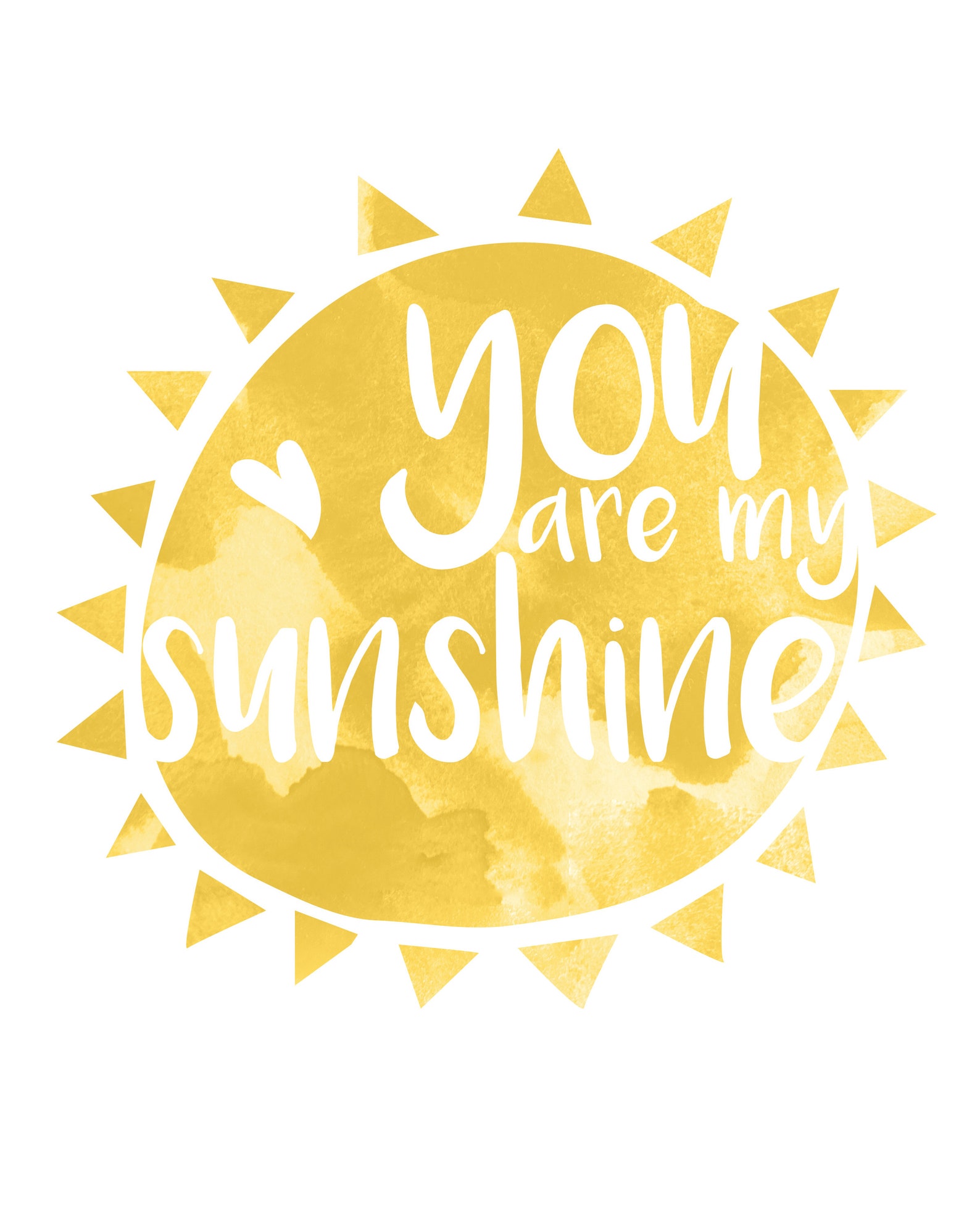 You Are My Sunshine Print, Minimalist Sun Nursery Decor (digital ...