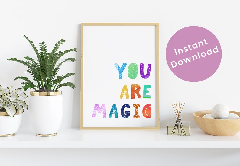 You Are Magic Watercolour Digital Print Instant Download - Etsy
