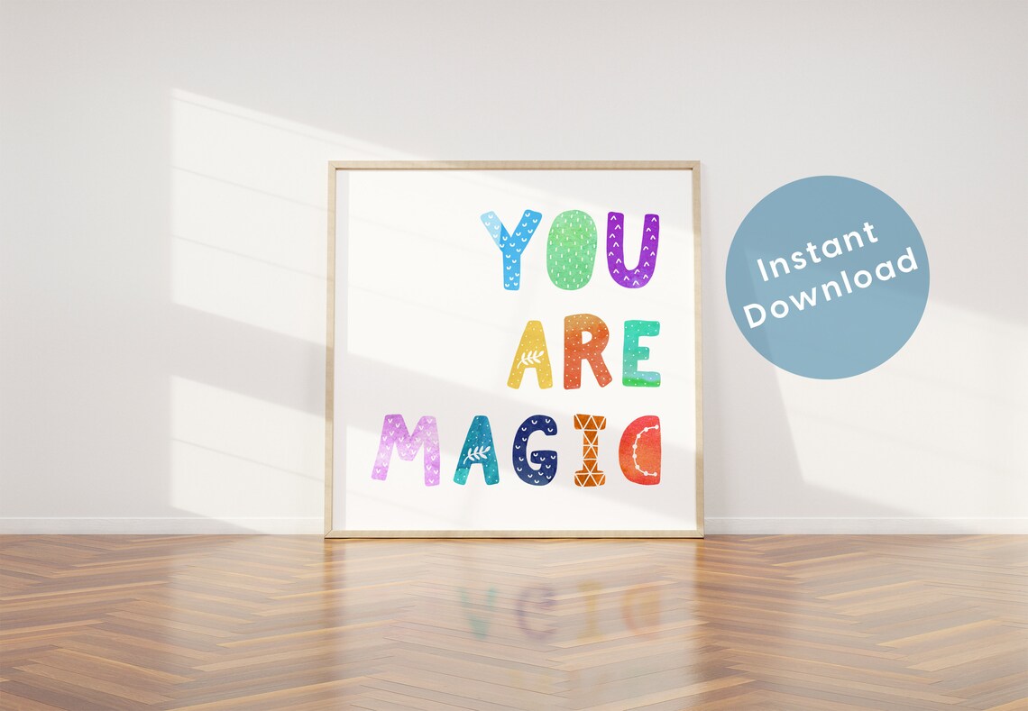 You Are Magic Watercolour Digital Print instant download | Etsy