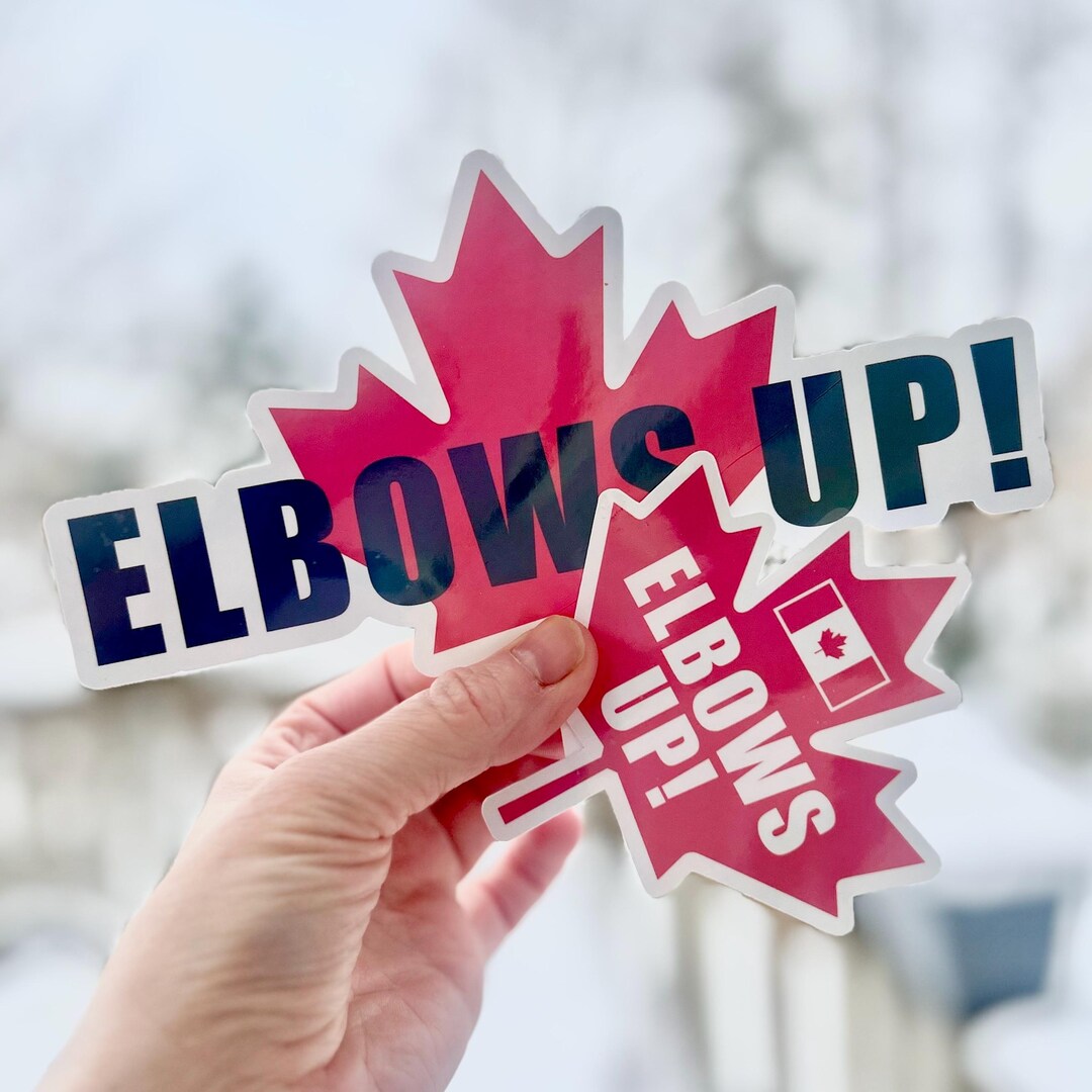 Set of 2 Elbows Up! Car Decal Window Stickers | Bumper Sticker ...