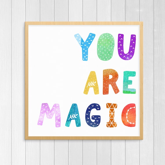 You Are Magic Watercolour Digital Print Instant Download - Etsy