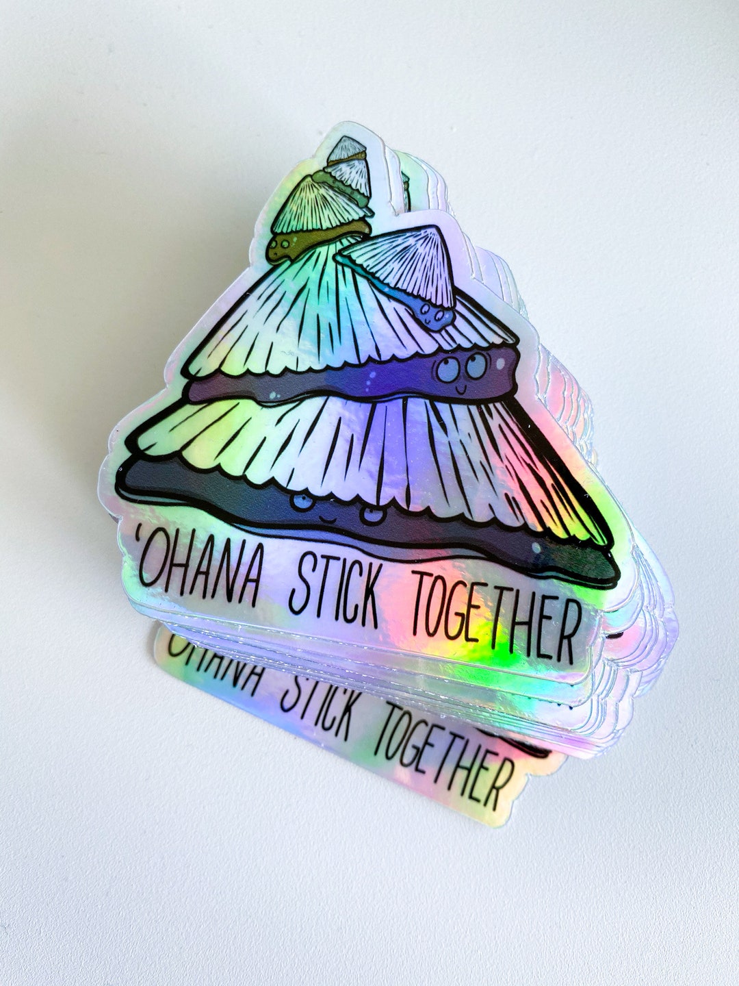 Ohana Stick Together Opihi 3 Holographic Vinyl Sticker - Etsy