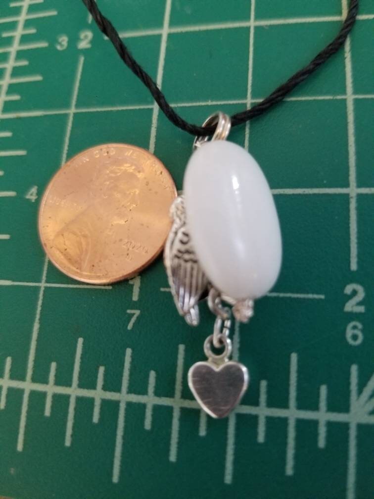 Wise Owl Greek Goddess Athena Necklace Pendant on a Cotton Cord Women ...