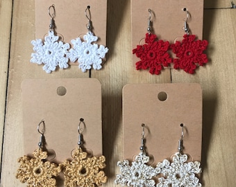 Snowflake Earrings Patterns - Etsy
