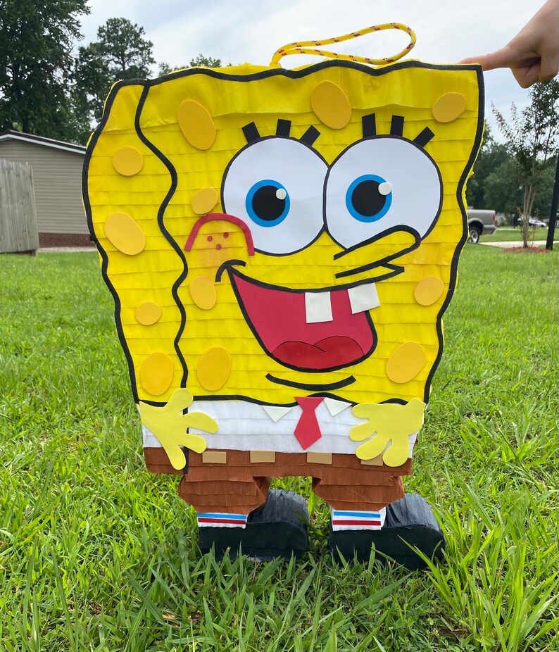 Sponge Bob Pinata, Sponge Bob Party, Square Pants Piñata. - Etsy