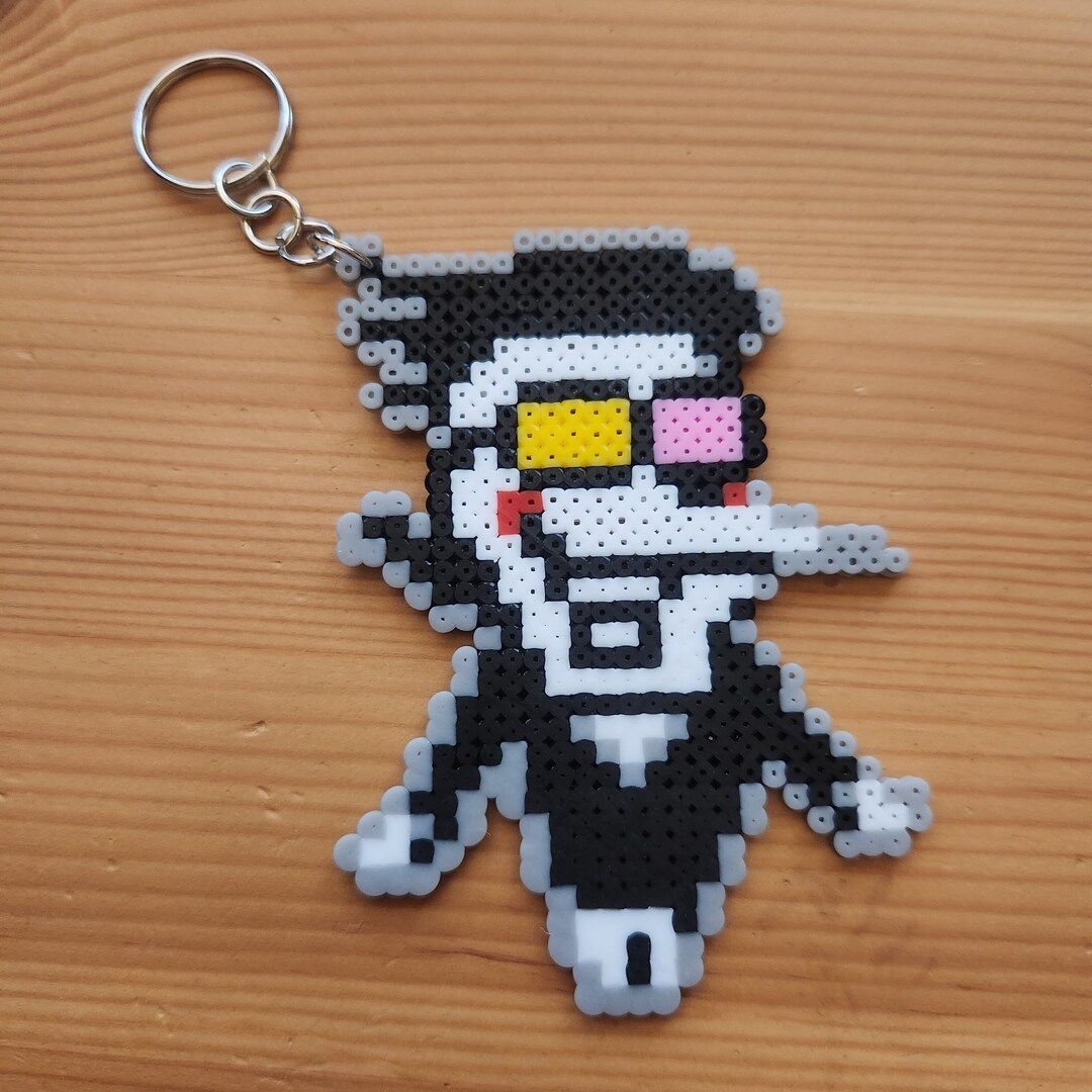 Spamton Deltarune Mini Perler Keychain Kandi - Etsy