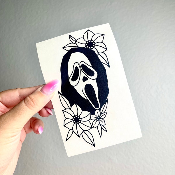 Ghostface Window Decal - Etsy