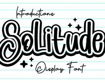 Thick Font, Serif Font, Handwritten Font, Calligraphy Font, Digital ...