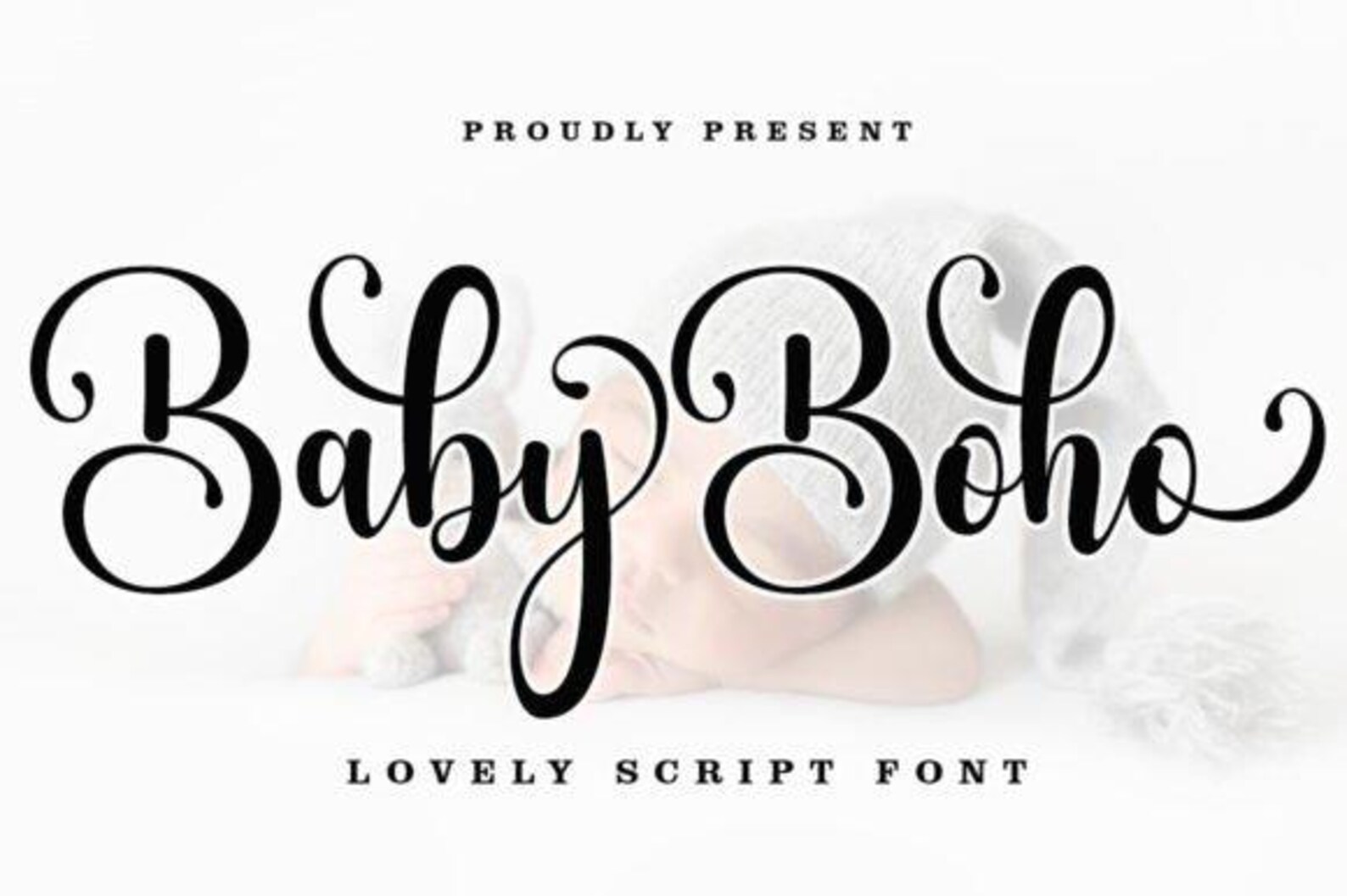 Baby Boho Font, Serif Font, Handwritten Font, Calligraphy Font, Digital ...