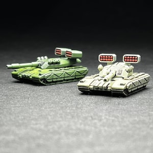 2x Duga Light Tank With Missile Racks- UNPAINTED, This is NOT a Toy! - Etsy