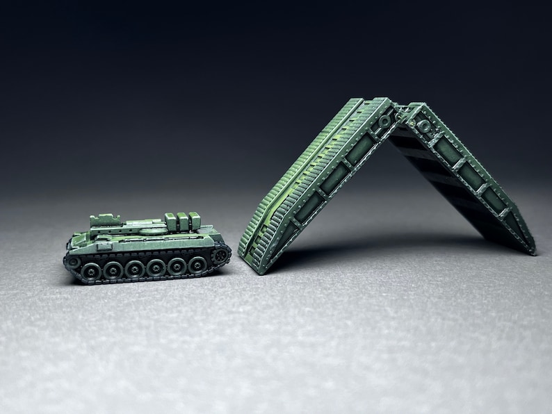 6-9mm Scale Armored Vehicle Launched Bridge (AVLB), UNPAINTED, Not a ...