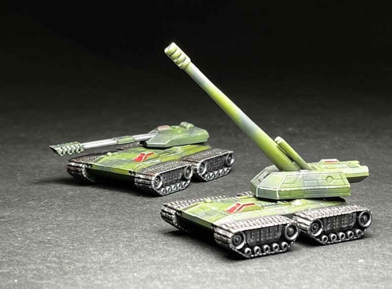 6-9mm Scale Heavy Support Tank - Artillery "alamo", Direct Fire 'duke ...