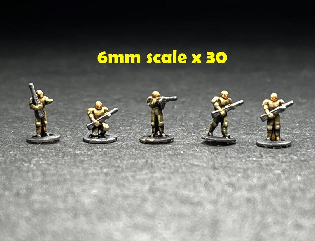 6mm Troopers: Miniature Figures for Wargaming (30 Unpainted) - Etsy