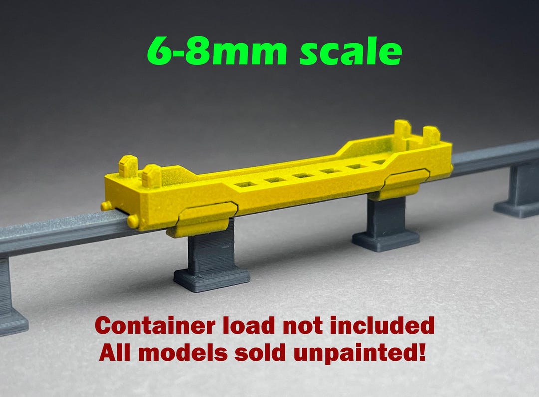 6-9mm Scale Monorail Intermodal Car UNPAINTED, Not a Toy! - Etsy