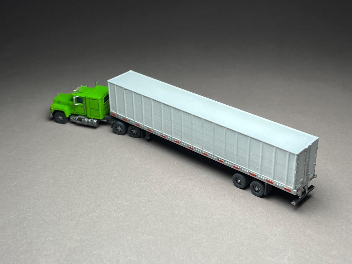 N Scale Roadmax Box Trailer (1:160) - Unpainted Resin Model - Etsy