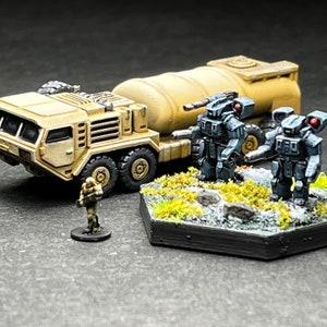 6-9mm Scale 8x Battle Armor + 4 Hex Bases- UNPAINTED, NOT a Toy! - Etsy