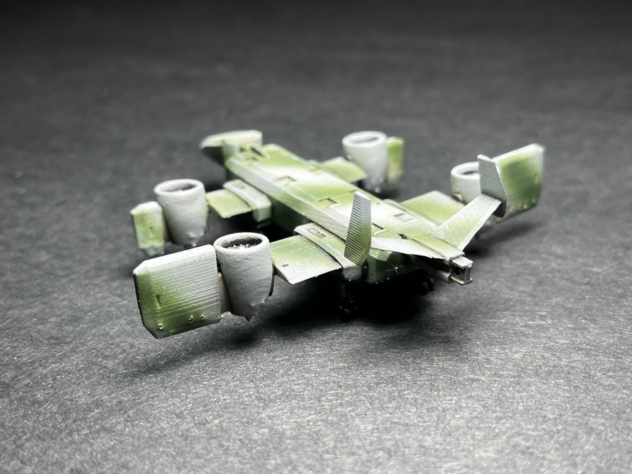 6-9mm Scale Vtol-one (hopper) 75mm Width - One (1) Aircraft Inlcuded ...