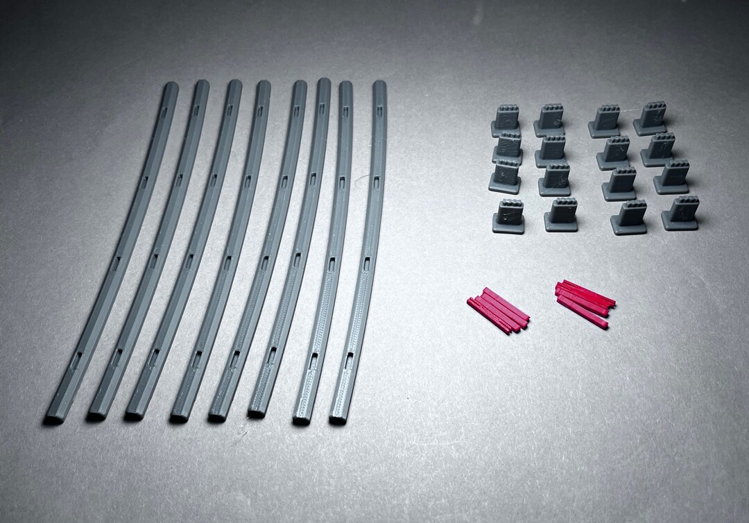 6-9mm Scale Monorail Curved Track (x8): 90 Degree Turn, 3' Radius ...