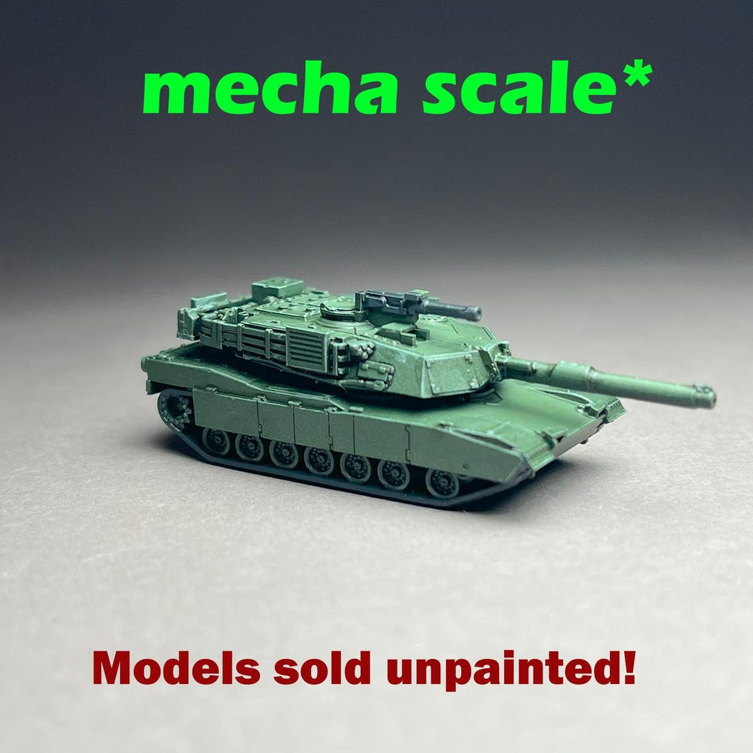 Mecha-scale* (aprox 9mm Please Read Description) One (1) Abrams ...